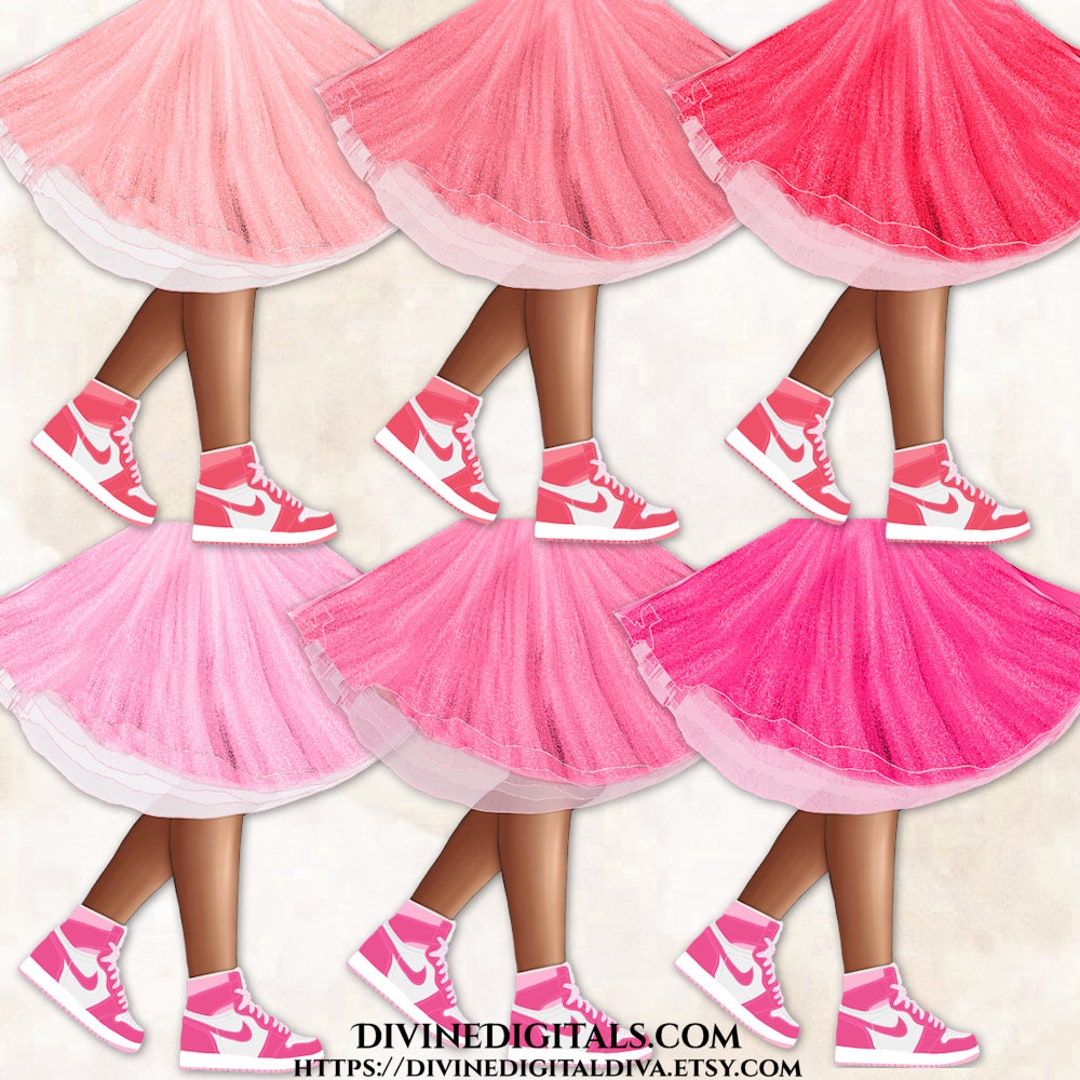 Sneaker Ball the Pinks Legs Dress Tutu Fashion Party DARK Skin Tone ...