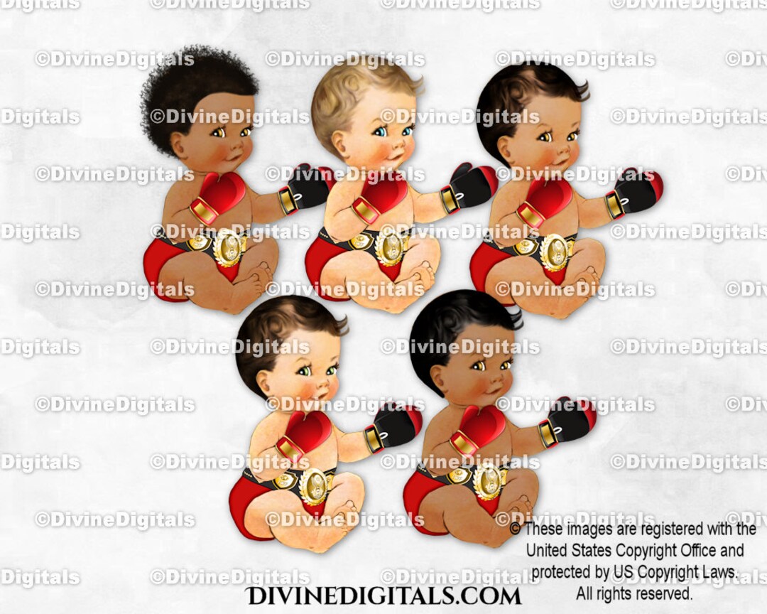 Boxer Red & Gold Championship Belt Boxing Gloves Champ | Baby Boy ...
