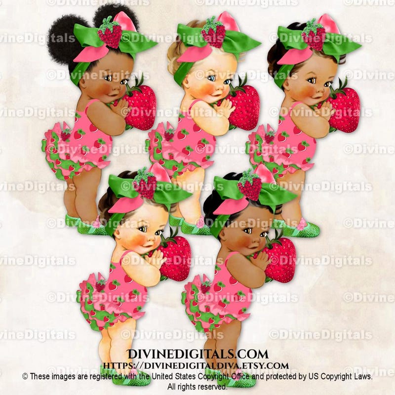 Black Strawberry Shortcake Baby Shower Decorations - Etsy
