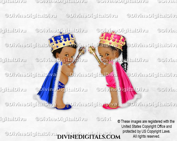 Prince Princess Blue Hot Pink Cape Gold Crown Sceptre Baby - Etsy