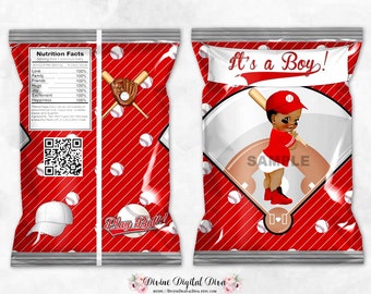 Baseball Chip Bags - Etsy