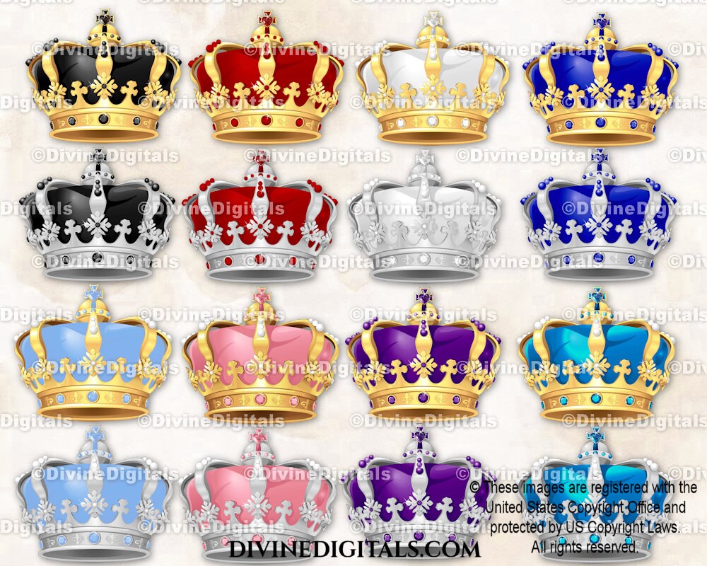 Silver Queen Crown Clip Art