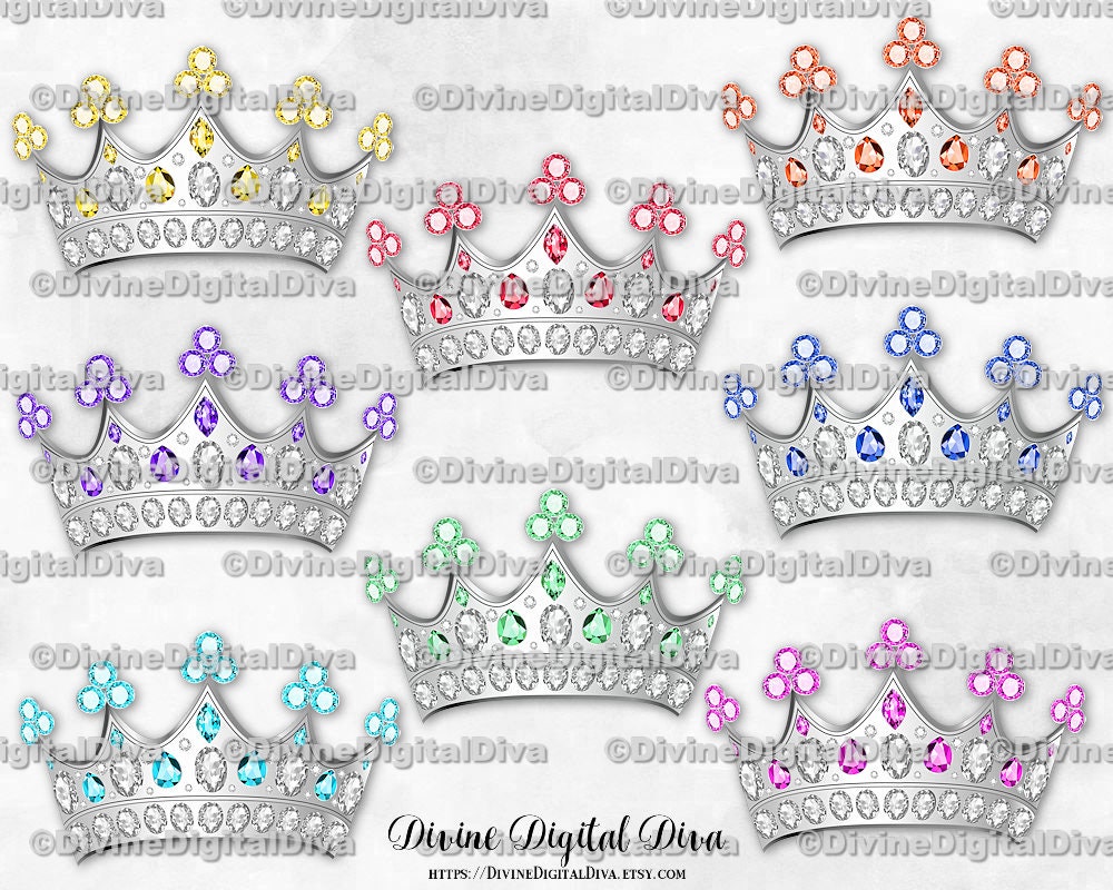 Silver Princess Crown Clipart