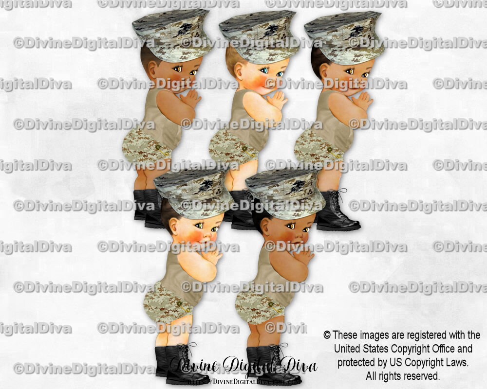 Little Prince Marine Soldier Boots Camo Diaper Hat Baby Boy | Etsy
