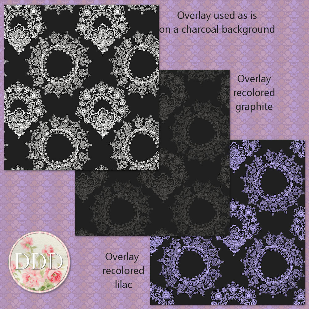 12 Transparent Overlays for Scrapbooking & Digital Paper | Etsy