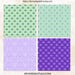 Princess Frog Purple Green Digital Papers Journal Scrapbook CU - Etsy