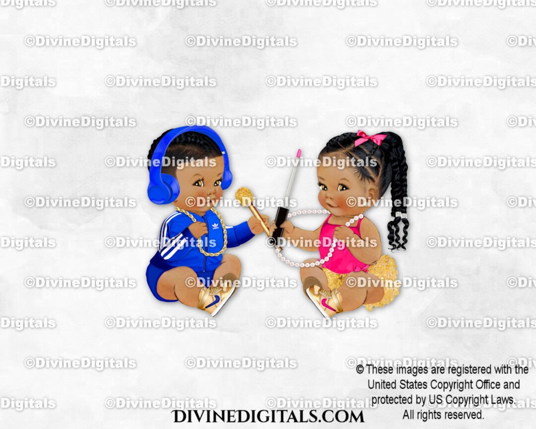 Hip Hop DJ Headset Royal Blue Gold Chain Hot Pink Beauty Beats | Baby ...