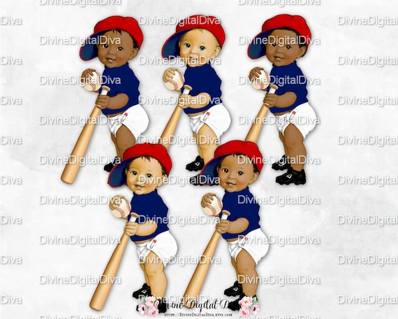 Lil Slugger Baseball Red White Navy Blue Shirt Diaper Cap | Etsy