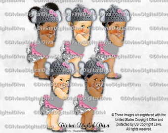 Elephant Pink Gray | Etsy