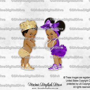 Prince & Princess Purple Gold Big Bow Sneakers Baby Boy Girl Dark Tone ...
