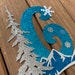 Frozen Inspired Number 6 Glitter Die Cut/party Decoration ...