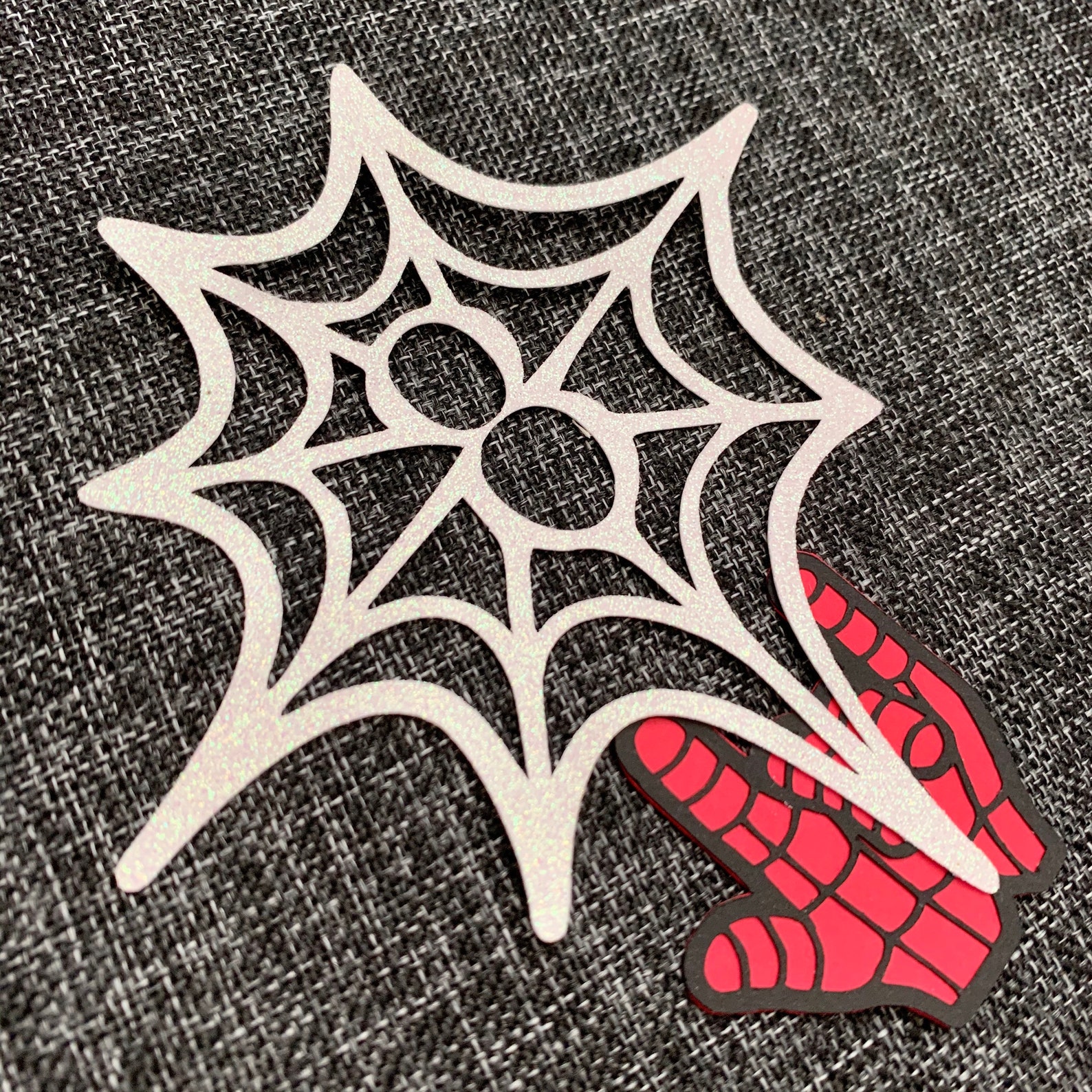 Spiderman Hand and Spiderweb With Number Paper Die Cut/party ...