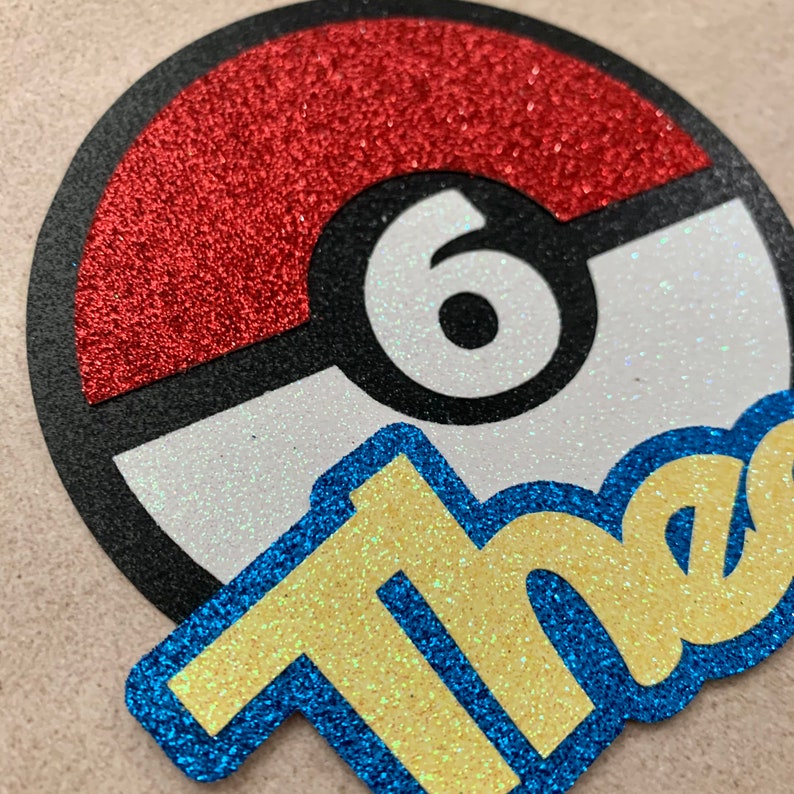 PERSONALIZED Pokemon Pokeball Inspired Name and Number Die Cut/party ...