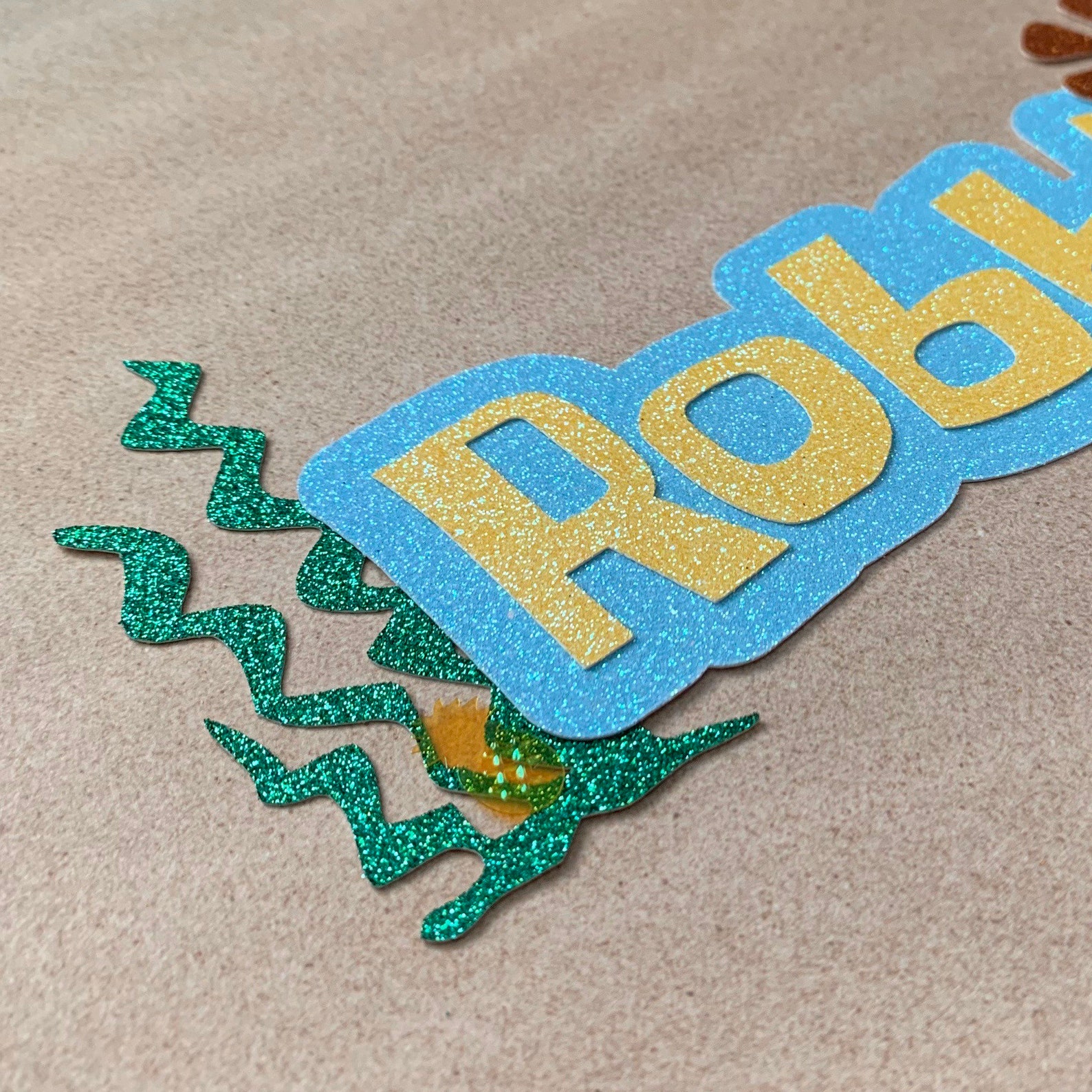 PERSONALIZED Spongebob Ocean Inspired Name Glitter Die | Etsy