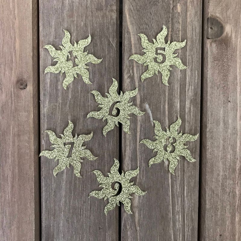 Glitter Table Number - Etsy