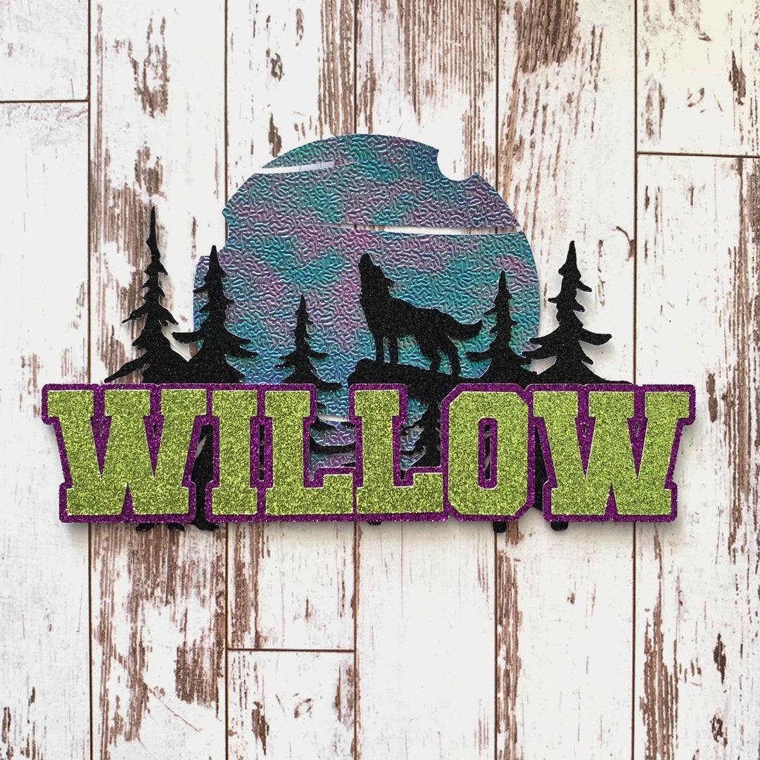 PERSONALIZED Zombies 2 Movie Werewolf Inspired Name - Glitter and Paper ...