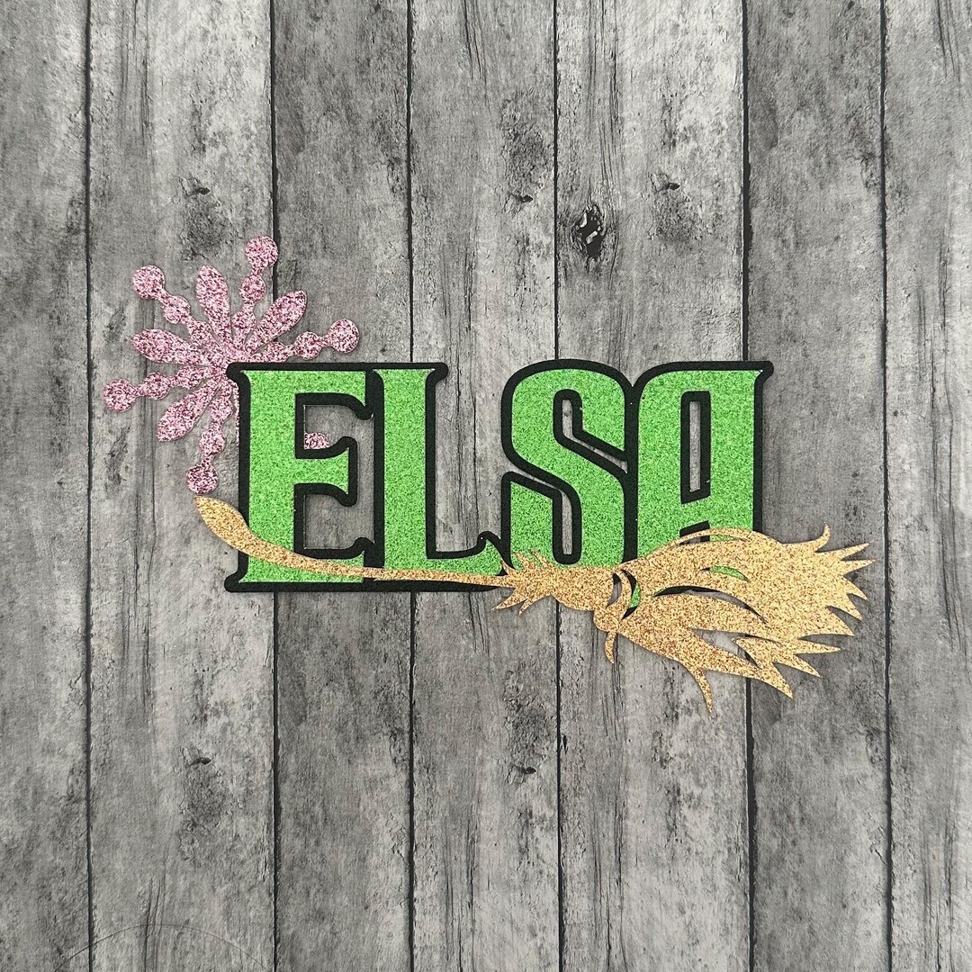 PERSONALIZED Wicked Wizard of Oz Inspired Name Glitter Die Cut/party ...