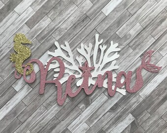 Coral cake topper | Etsy