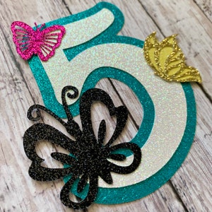 Encanto Inspired Number Glitter Die Cut/party Decoration/ Embellishment ...