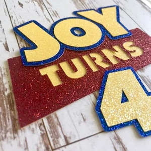 Personalized Toy Story Inspired Name With Number - Glitter Die Cut ...