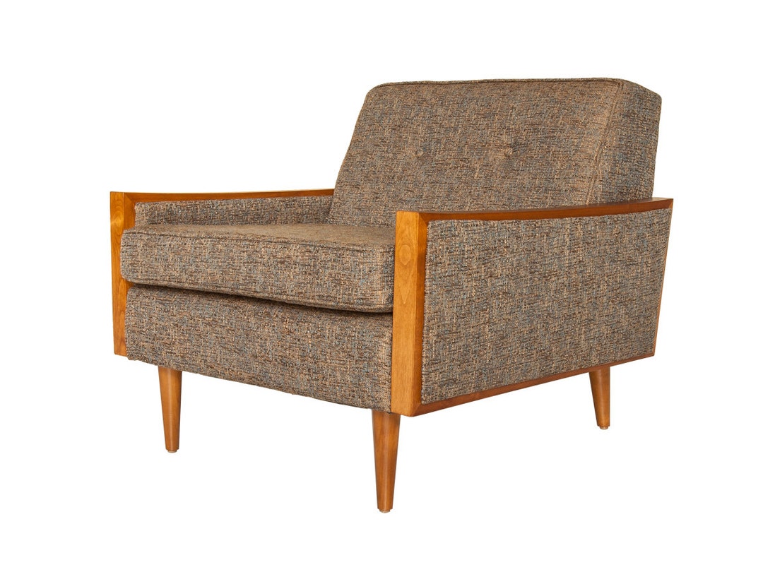 Mid Century Modern Armchair: Walnut Alder Wood Tyler Chair - Etsy