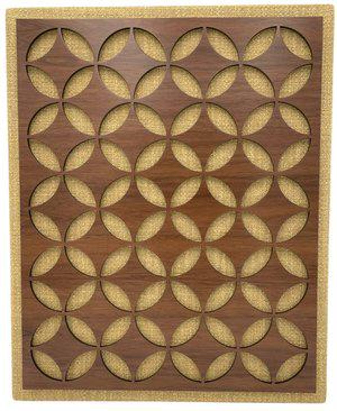 Mid Century Modern Style Circle Starburst Wall Art (22" X 18") - Etsy