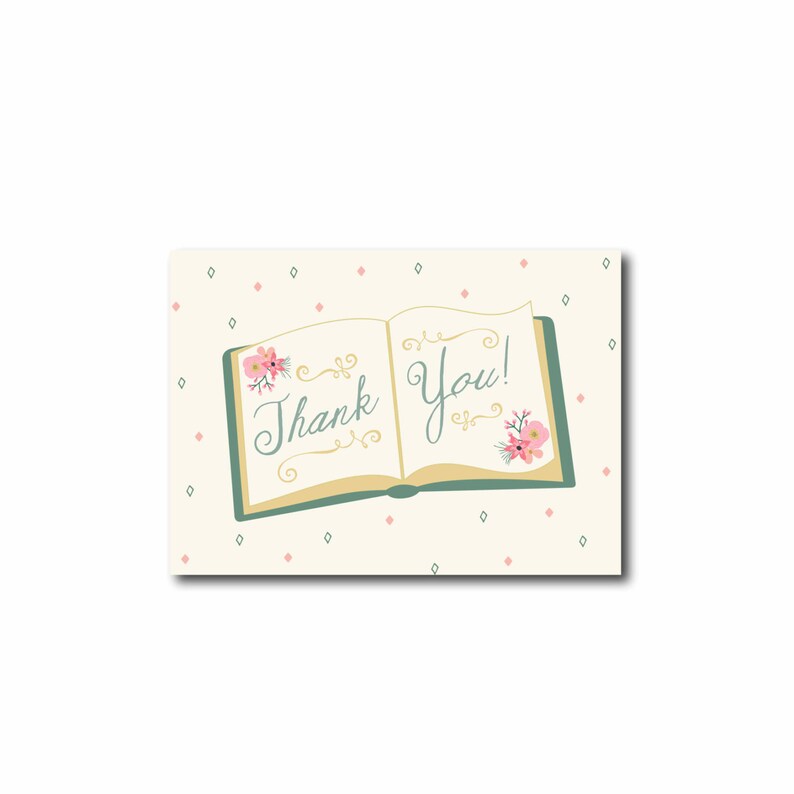 Literary Thank You // Instant Download PRINTABLE Thank You Card - Etsy