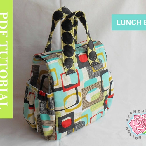 Sewing Pattern Insulated Lunch Bag PDF Tote Bag Sewing - Etsy