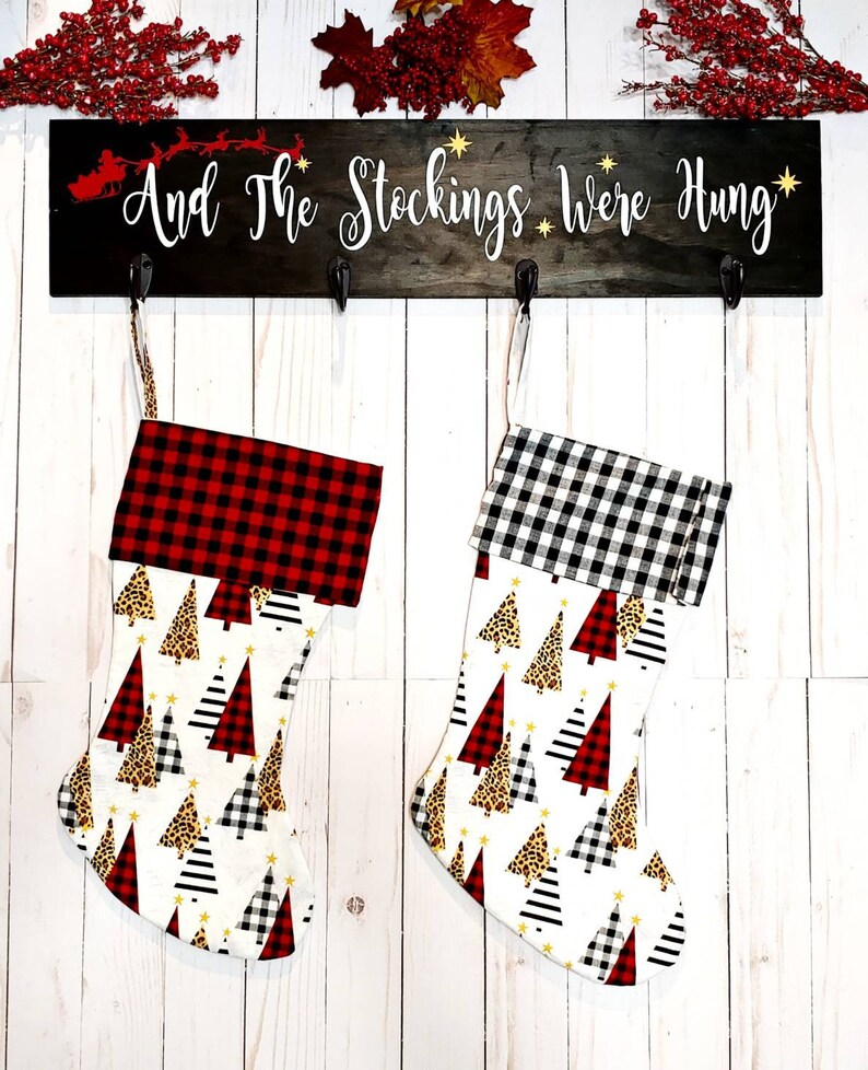 And the Stockings Were Hung Christmas Stocking Holder - Etsy