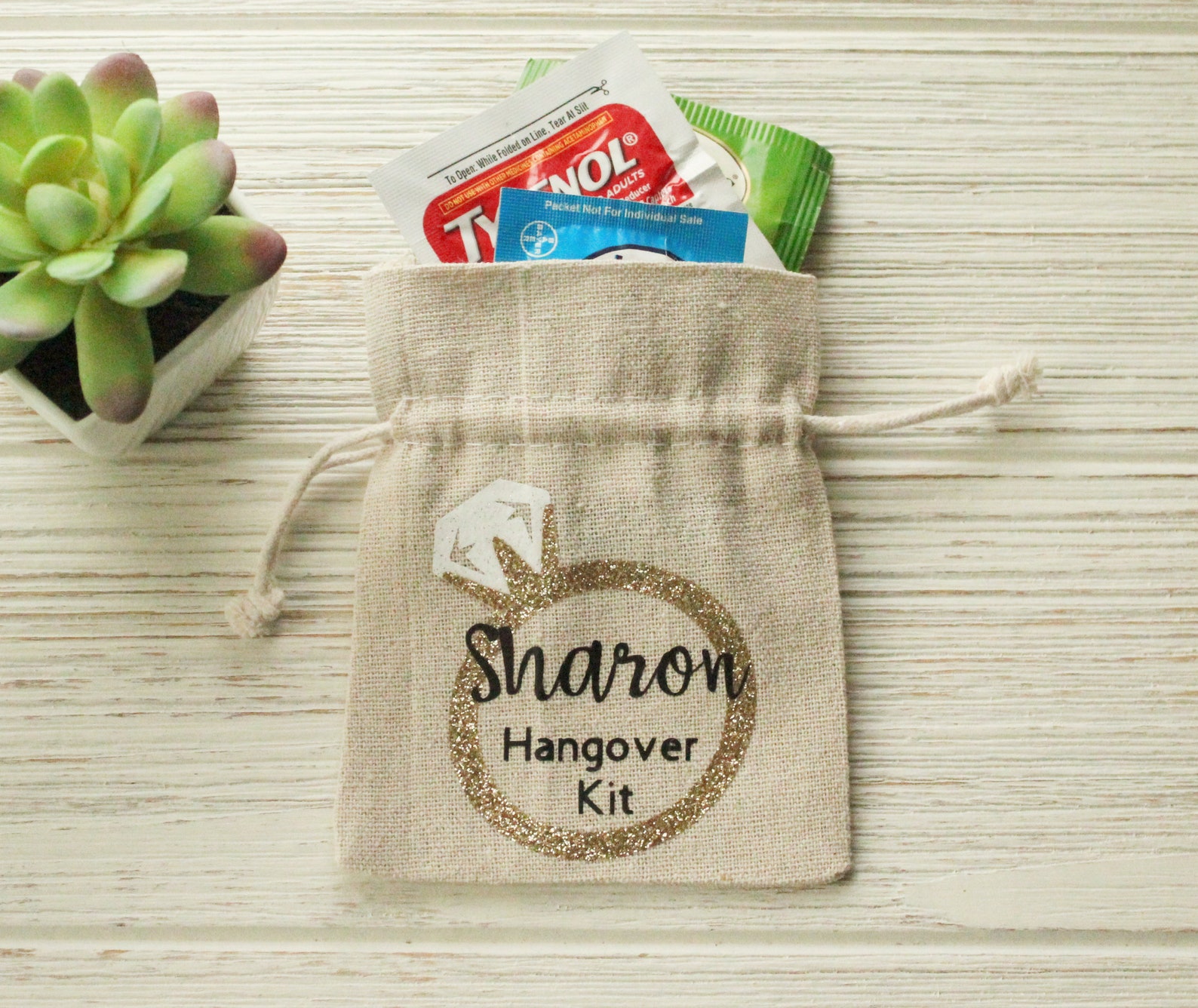 Personalized Hangover Kit Bridesmaids Hangover Bag Brides Etsy