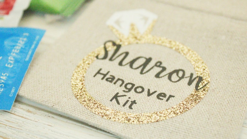 Personalized Hangover Kit Bridesmaids Hangover Bag Brides Etsy