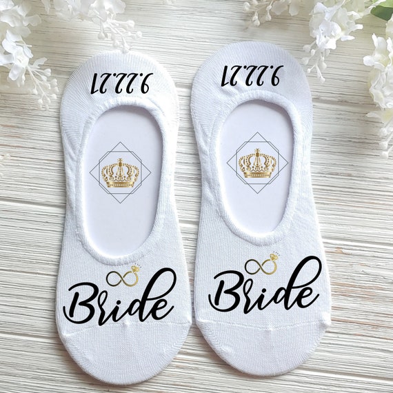 Personalized Brides Socks Wedding Socks Bridal Party Socks | Etsy