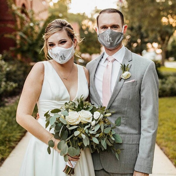 Bride Face Mask - Etsy