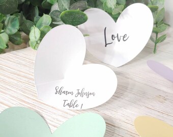 Heart Place Card - Etsy