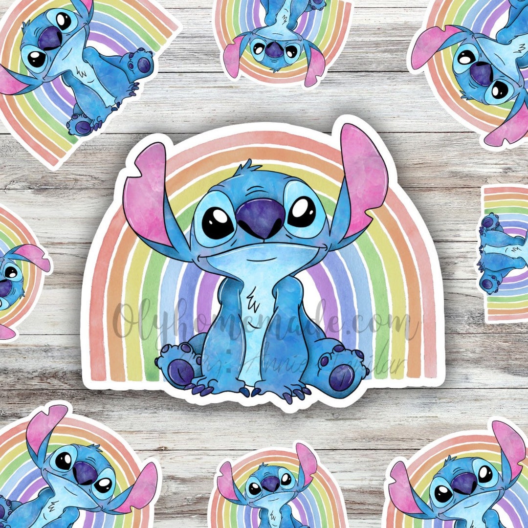 Rainbow Stitch Matte Vinyl Water Proof Sticker for Tumbler, Bike ...