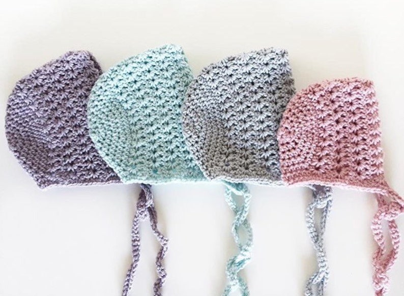 Crochet Star Bonnet - Etsy