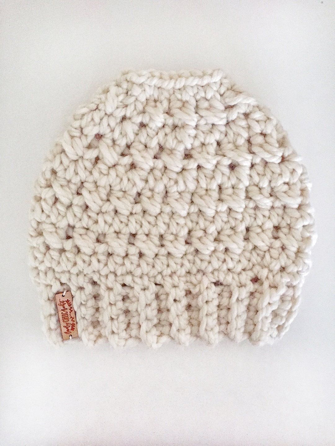 Crochet Bun Hat - Etsy