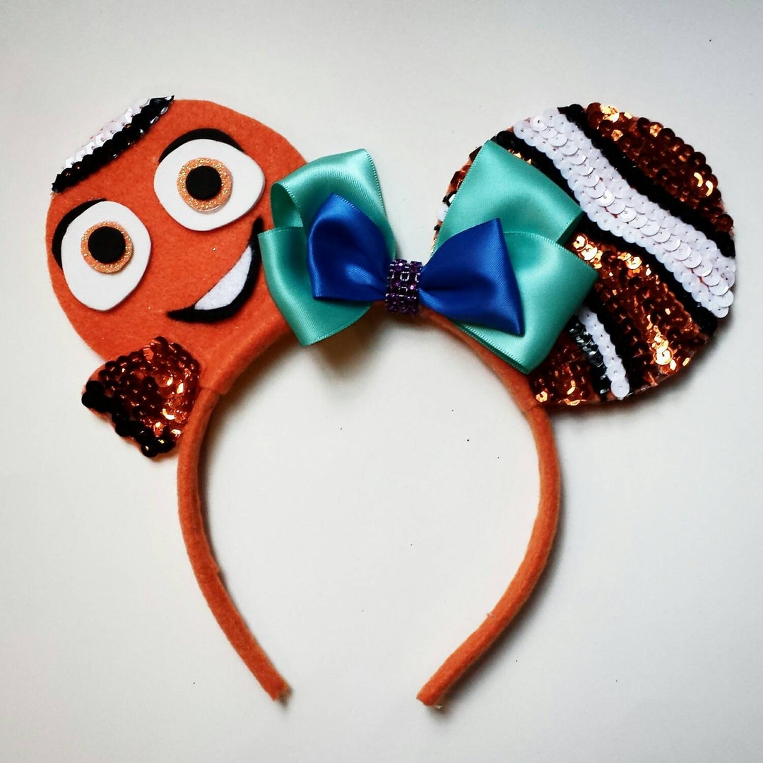 Finding Nemo Fish Inspired Minnie Mouse Ears Headband - Etsy
