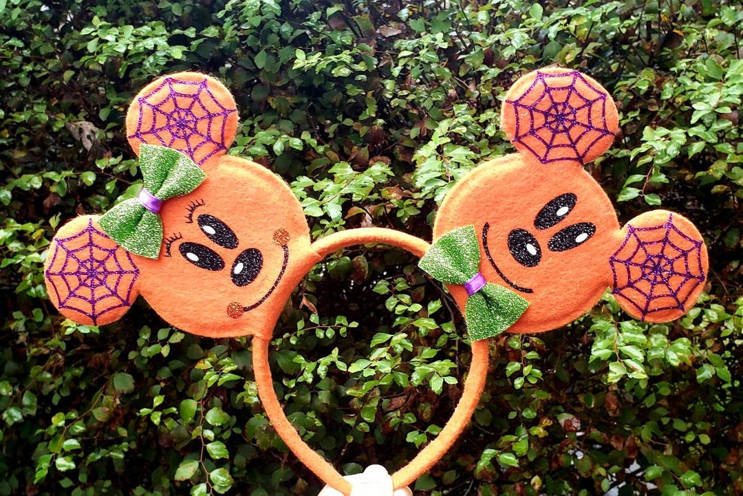 Boo Bash Inspired Mickey & Minnie Halloween Mouse Ears Headband - Etsy