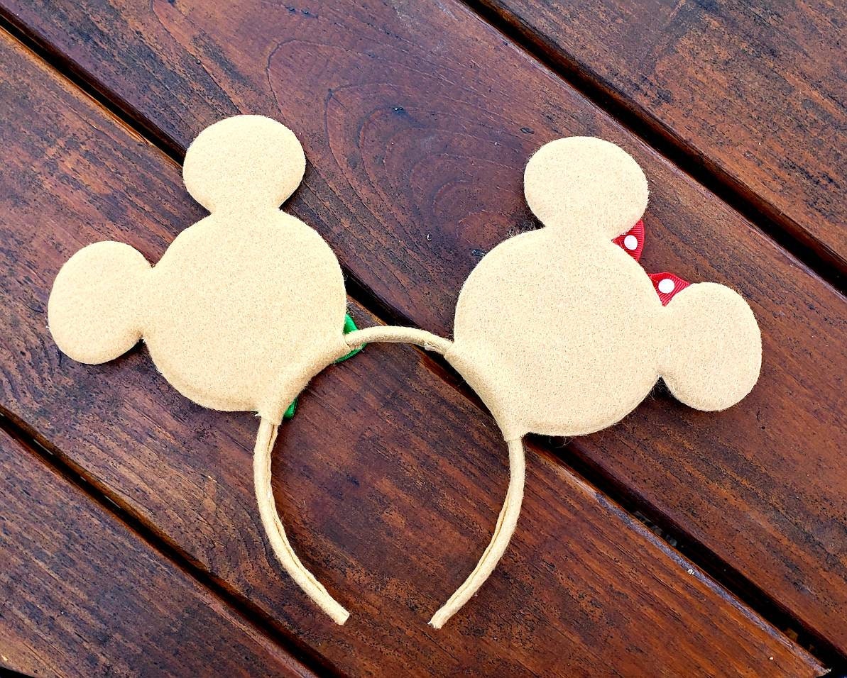 Christmas Holiday Gingerbread Cookie Mickey and Minnie Mouse | Etsy