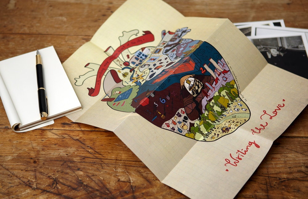 Writing the Love: A Writing Map Into the Heart of the City - Etsy