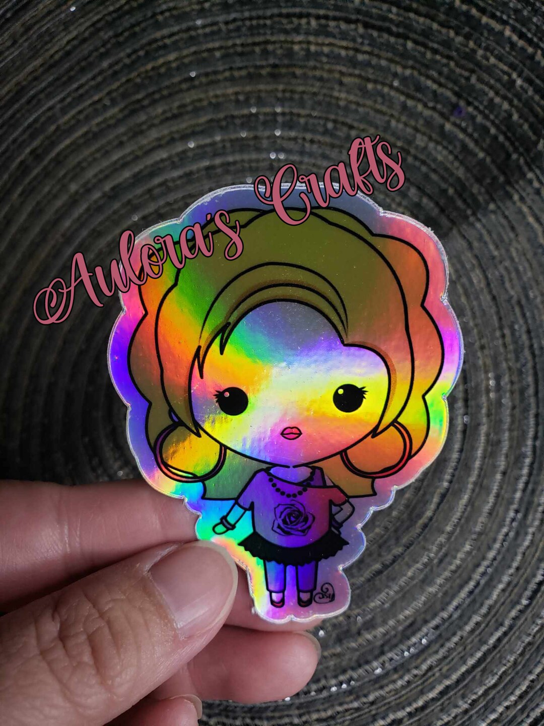 Holographic Debbie Deb Vinyl Stickers - Etsy