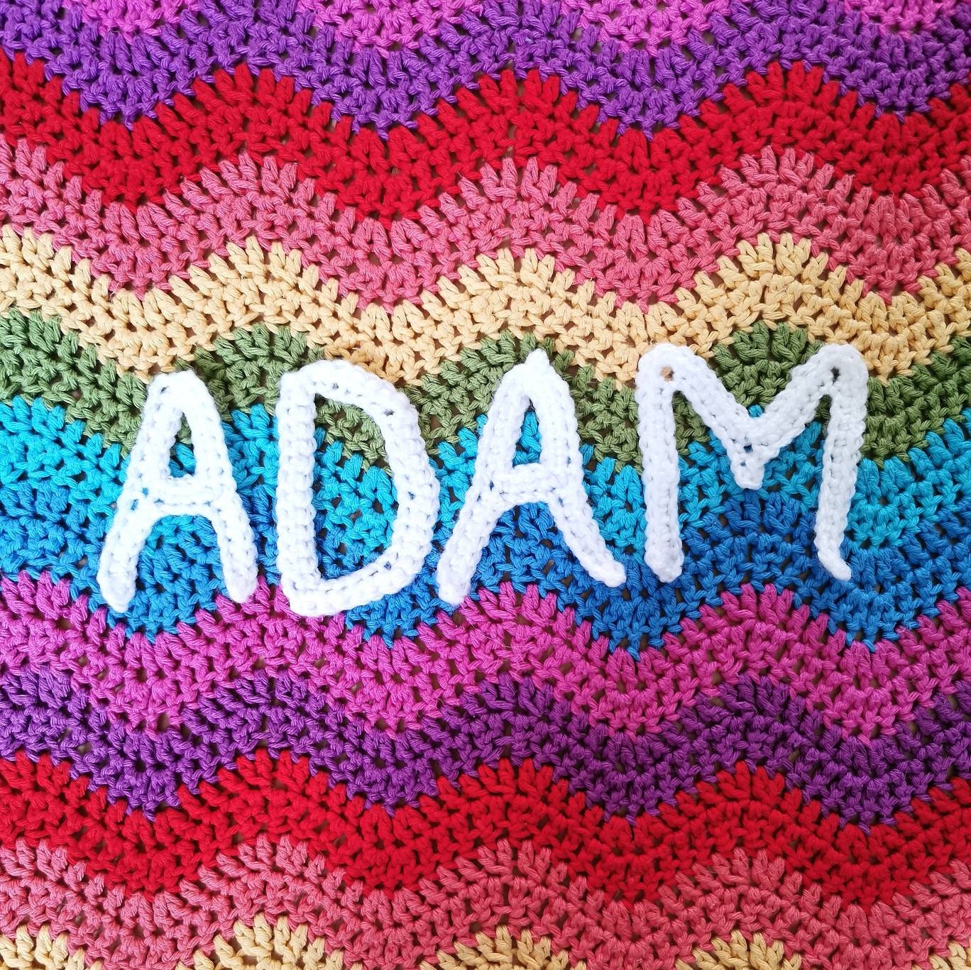 Alphabet Crochet Pattern - Appliqué Letters - Crocheted Uppercase ...