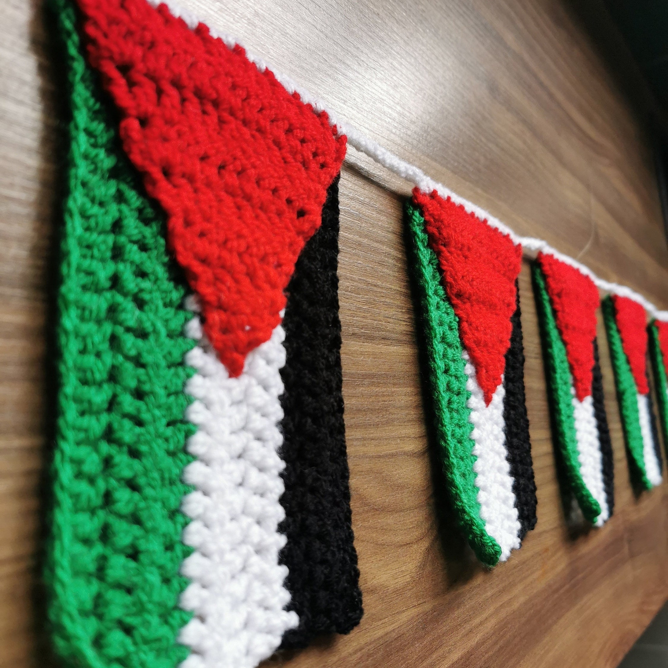 Palestine Flag Garland Palestine Flag Bunting Quick and Easy Crochet ...