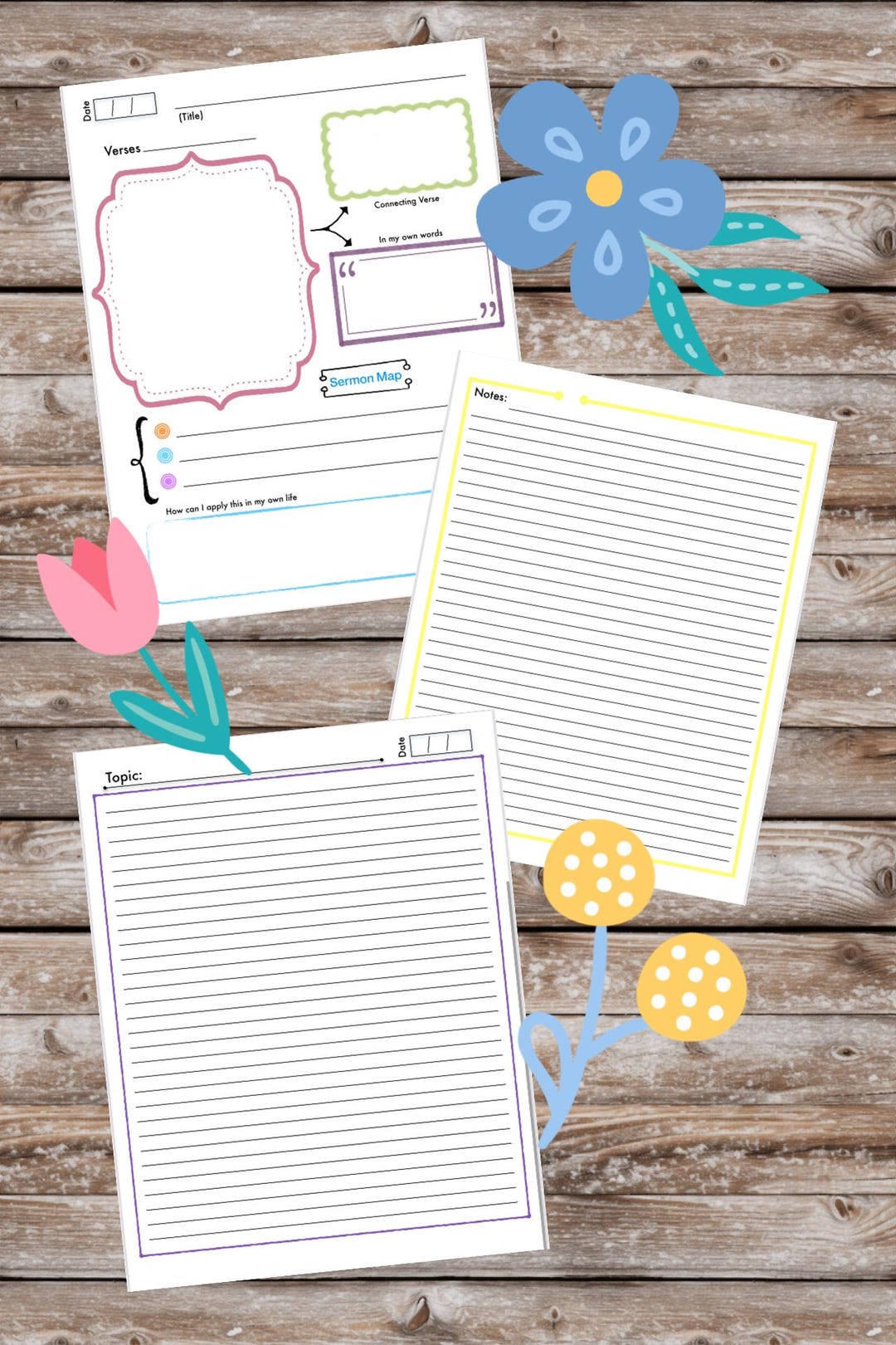 Bible Study - Sermon Map Bundle - Etsy UK