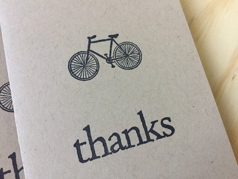 Bicycle Thank You Notes Bicycle Note Cards Vintage Inspired - Etsy