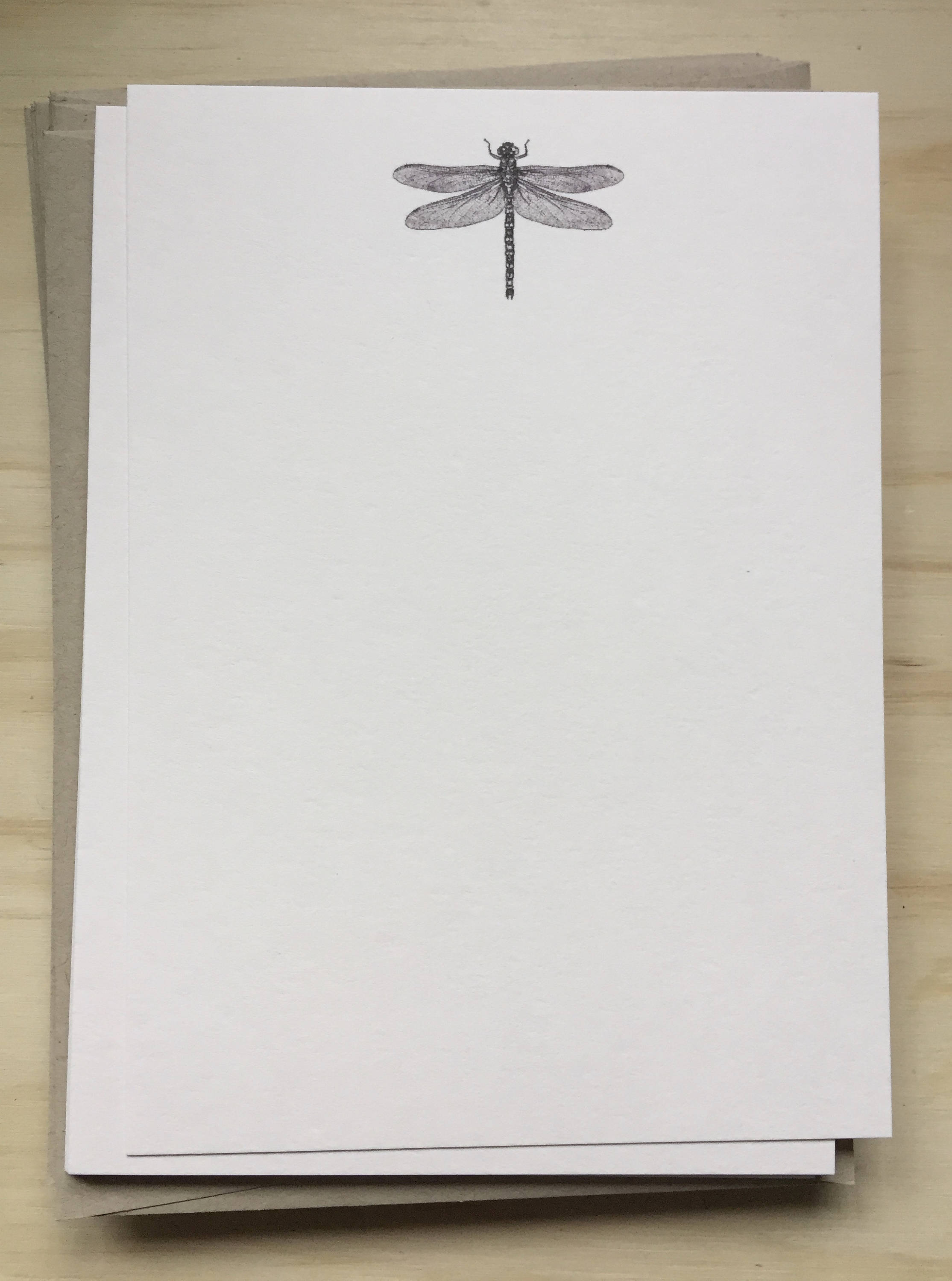 Dragonfly stationery set dragonfly note cards vintage | Etsy
