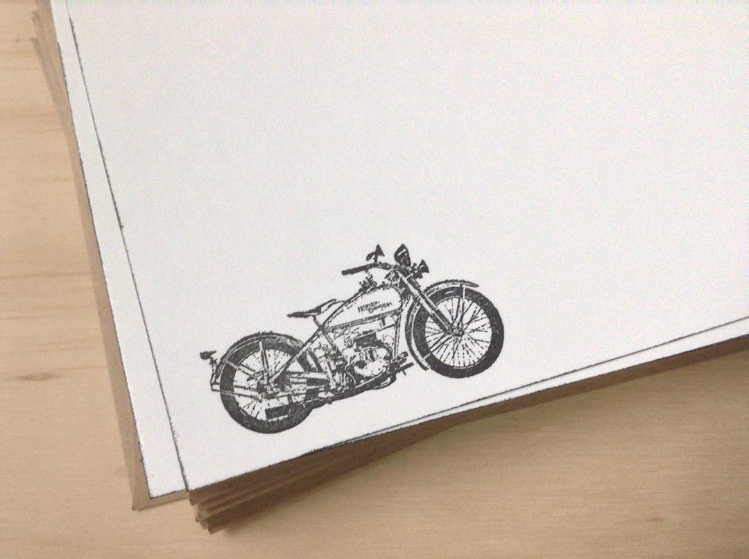 Harley Davidson Motorcycle Note Card Set, Vintage Style, Set of 10 - Etsy
