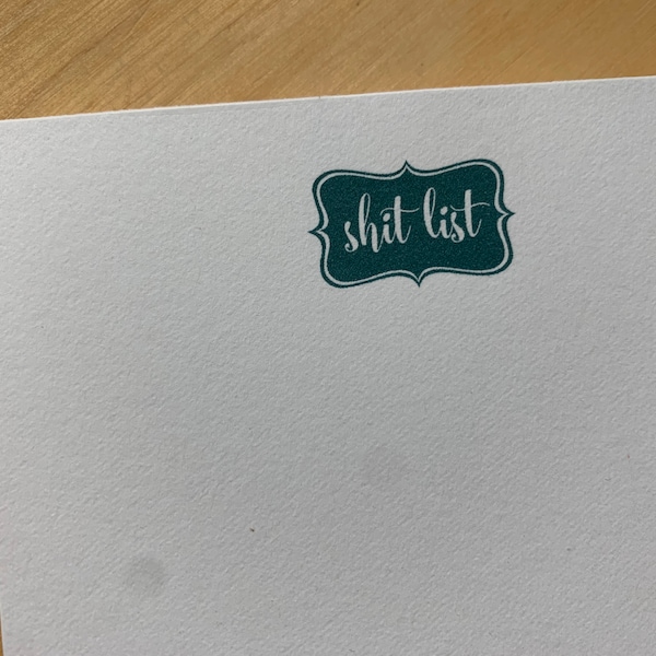 Shit List - Etsy