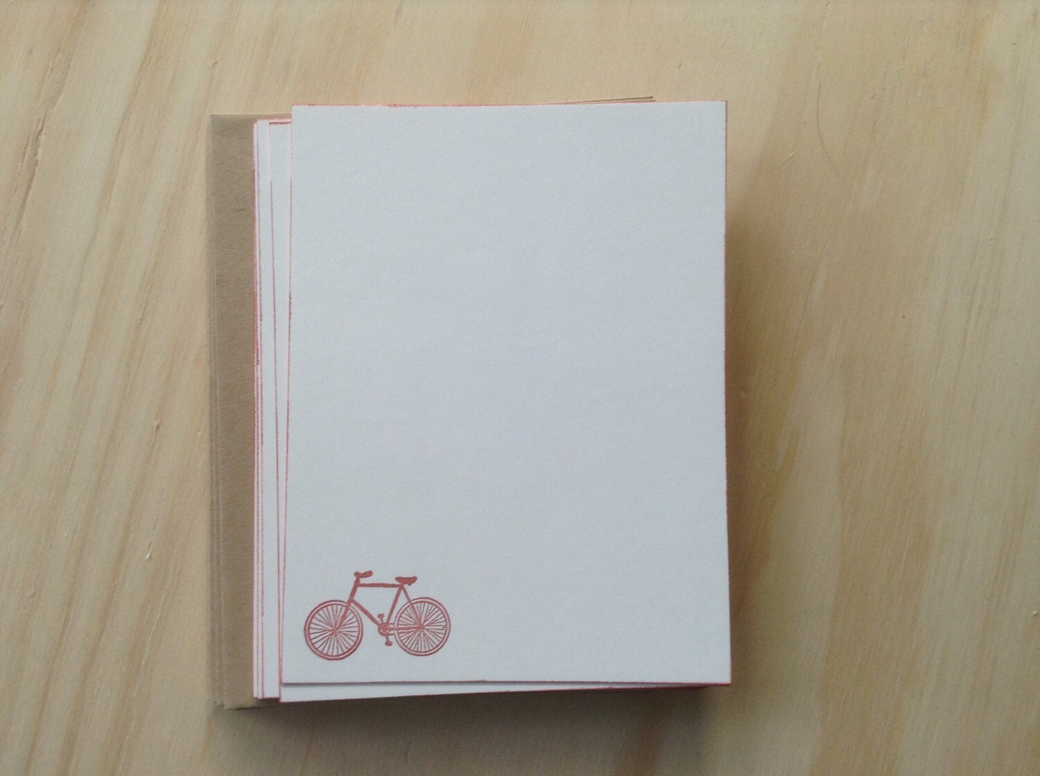 Vintage Bicycle Note Cards Vintage Inspired Flat Note Cards | Etsy